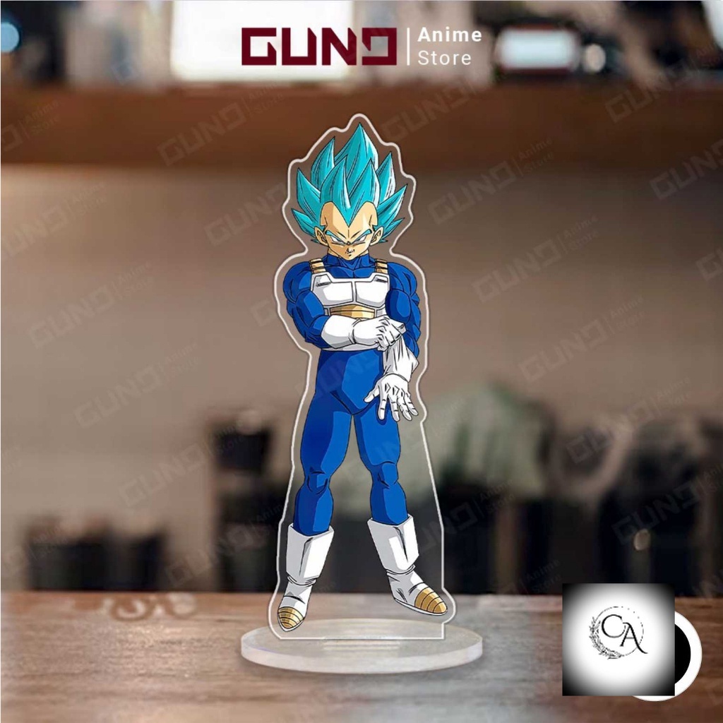 Mô hình Dragon Ball Standee nhân vật Vegeta nhựa Mica Anime 15CM chibi ...