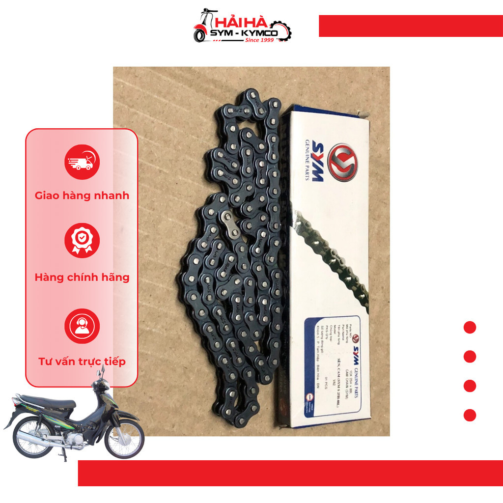 Sên cam 88 mắt (thường) xe Angel 100cc mã VA2 [Chính hãng SYM] | Shopee ...