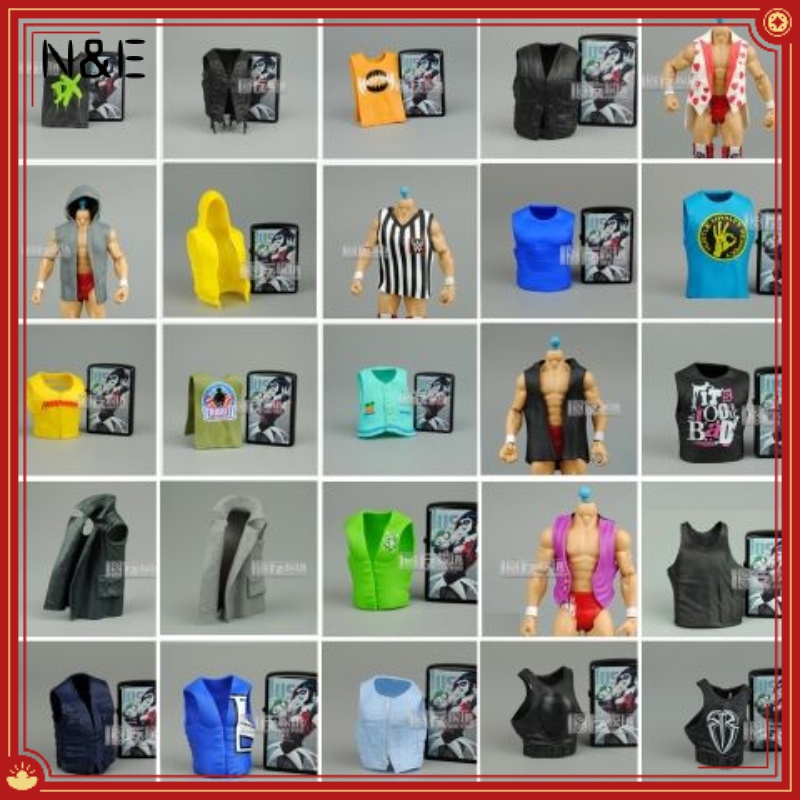 Vòng wwe ring wrestling wrestler action clothes 23.3cm Trang Phục vest ...