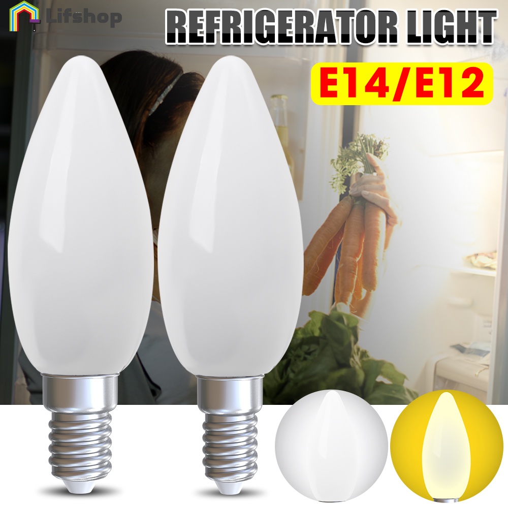 Bóng Đèn led e12 / e14 ac 220v Ánh Sáng Trắng / Ấm Trang Trí Tủ Lạnh | Shopee Việt Nam