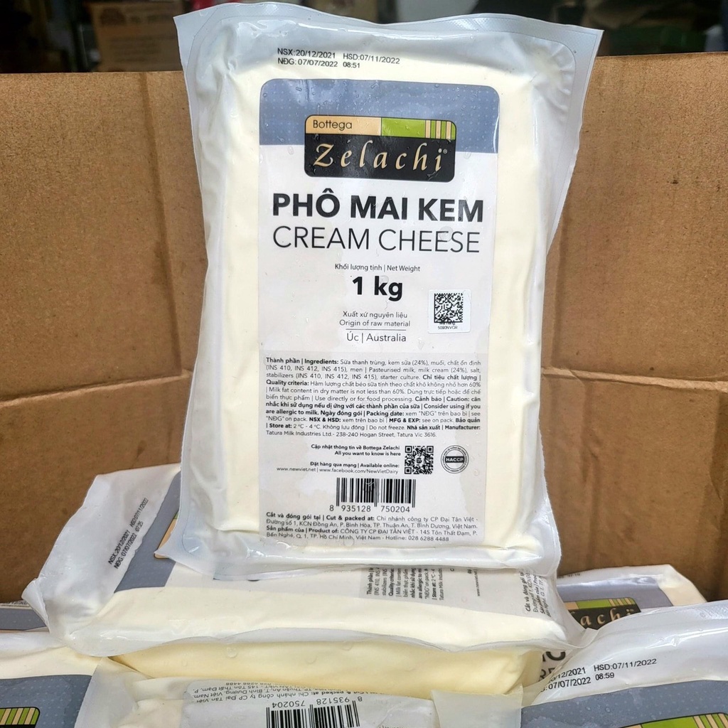 Phô Mai Kem Cream Cheese Zelachi 1kg | Shopee Việt Nam