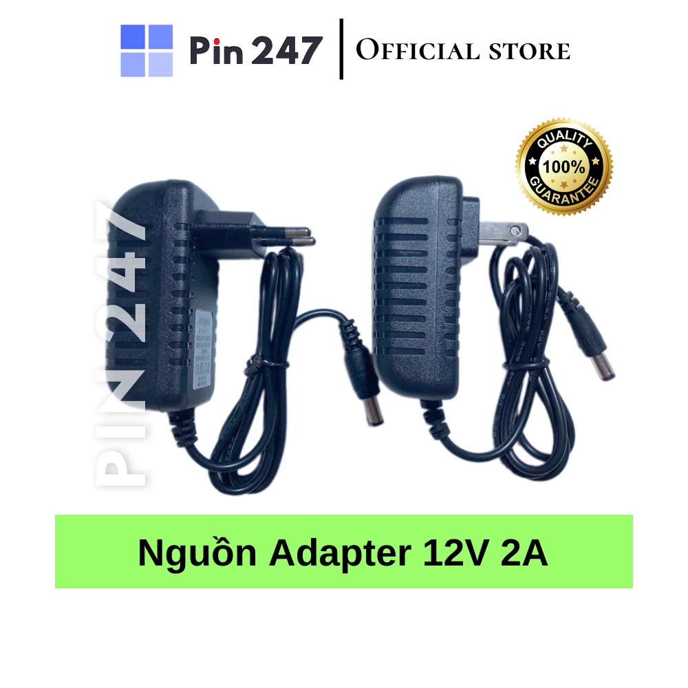 Nguồn 12v 2a chân to 5.5 dùng cho camera đèn led - Nguồn Adapter 12v2a ...