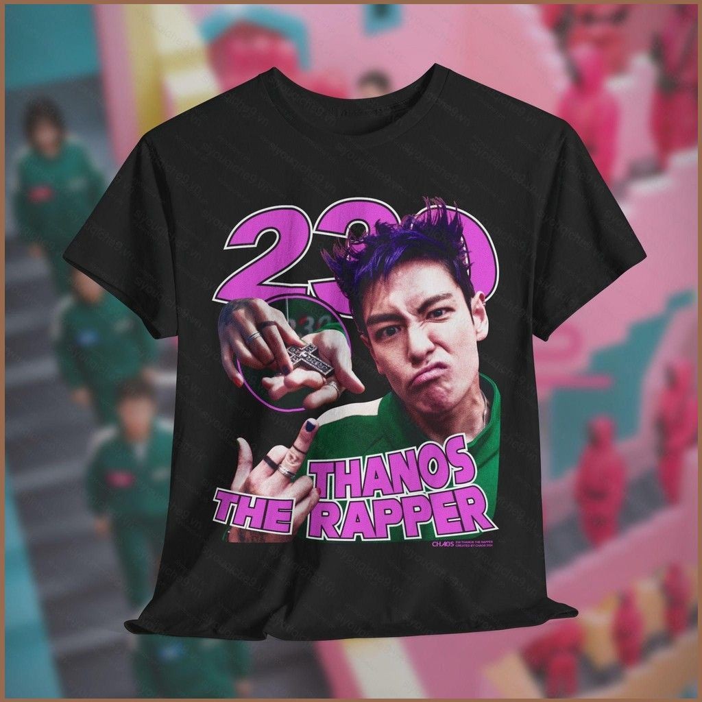 230 Thanos The Rapper Top Choi Seung Hyun Mực trò chơi 2 mùa hè Áo thun ...