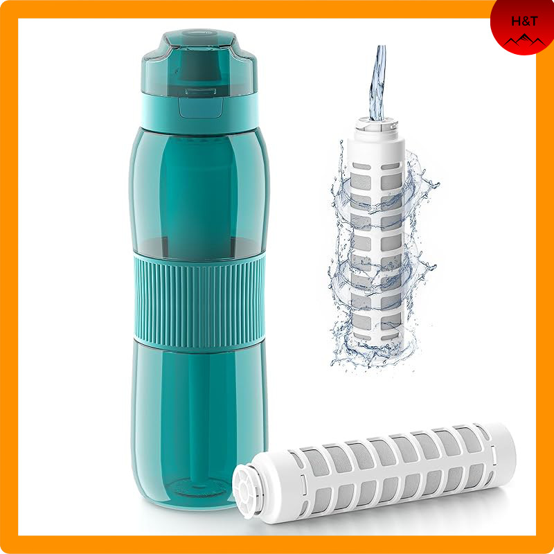 Greeshow Portable Water Filter Bottle - Ultra-Lightweight Sports Water ...