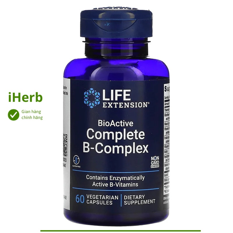 Vitamin tổng hợp BioActive Complete B-Complex của Life Extension (hộp ...