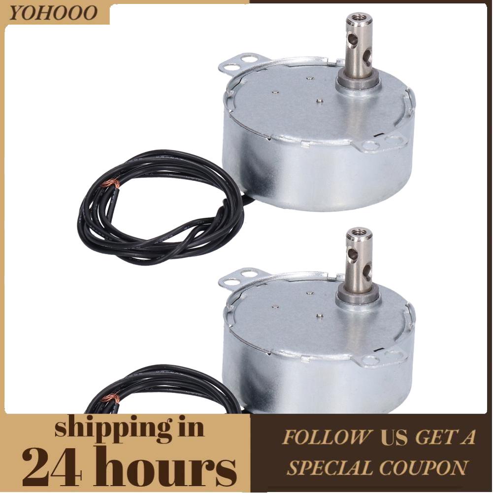Yohooo Mini Electric Motors CW/CCW Direction 2Pcs 220-240V Synchronous ...