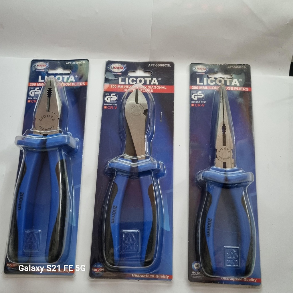 Bộ 3 Kìm Điện Cắt Nhọn 7-8 inch LICOTA Hàng Cao Cấp Chính Hãng | Shopee ...