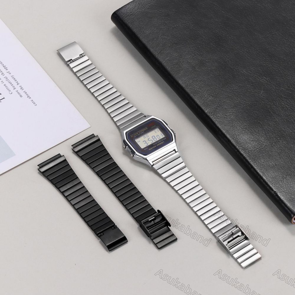 Dây Đeo Thay Thế Cho Đồng Hồ casio a158 a168 sgw400 f91w f84 f105 f108 ...