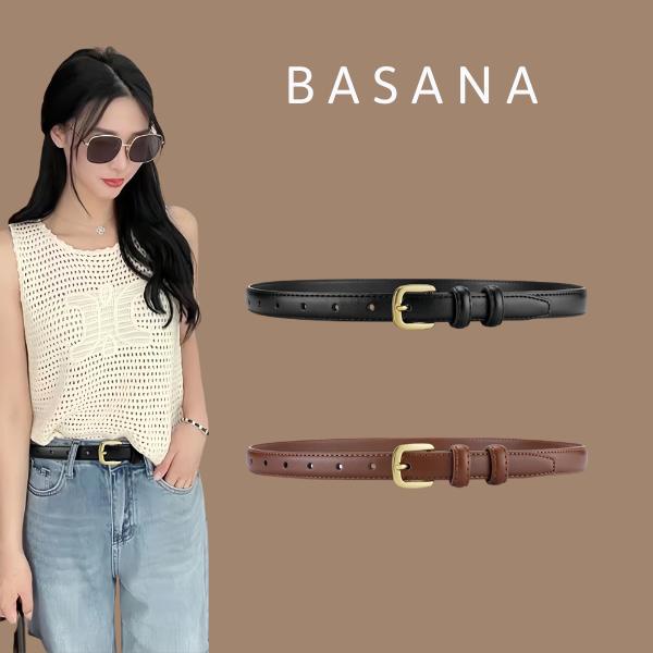 BASANA thắt lưng bản nhỏ chất liệu cao cấp phối với nhiều loại quần ...