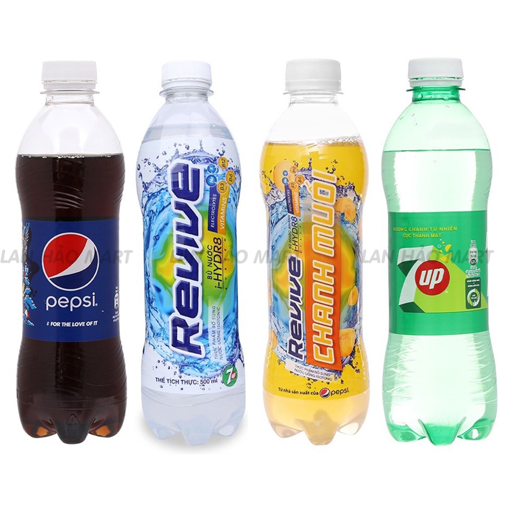 [6 Chai] Nước ngọt có ga Revive Chanh Muối/ Revive muối khoáng/ Pepsi ...