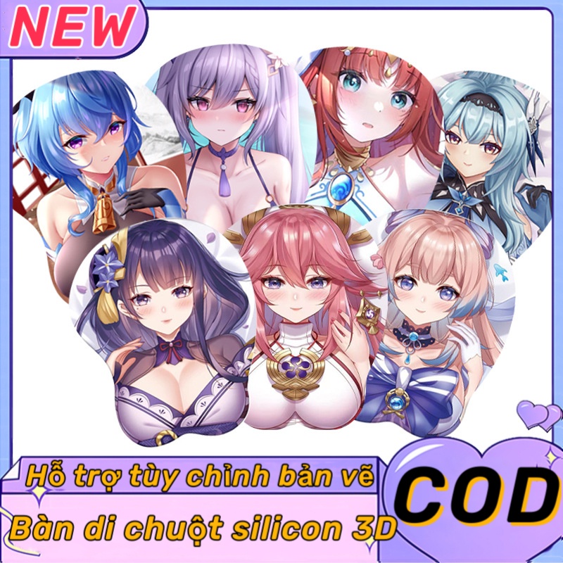 Miếng Lót Chuột Bằng silicone g05 yuanshen series bobo 3d Dành Cho Văn Phòng | Shopee Việt Nam