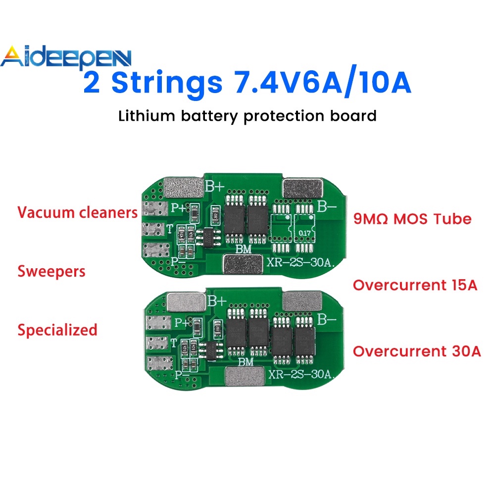 Aideepen BMS 2S / 3S 18650 7.4V / 12.6V Bảng bảo vệ xả pin Li-ion ...