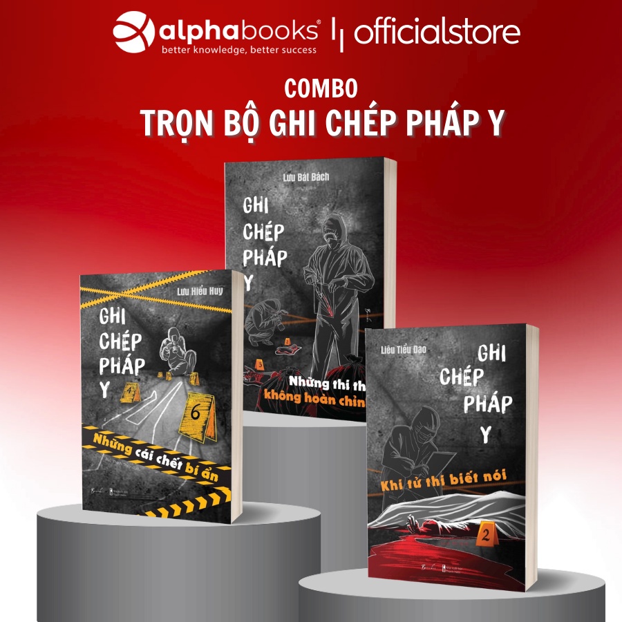 Sách - Lẻ/Combo Ghi Chép Pháp Y: Tập 1 + Tập 2 + Tập 3 (AZ Việt Nam) | Shopee Việt Nam