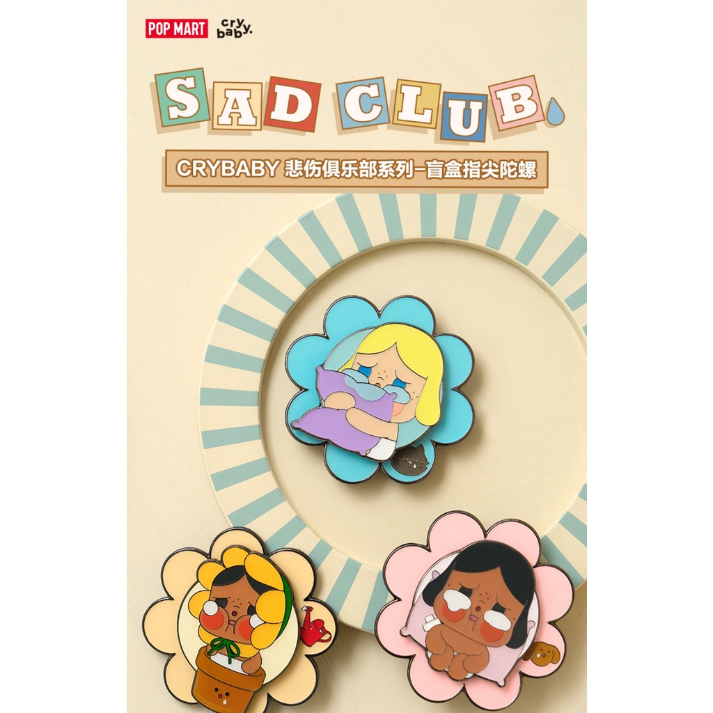 [Hàng có sẵn] POPMART CRYBABY Sad Club Series Fidget Spinner Đồ chơi ...