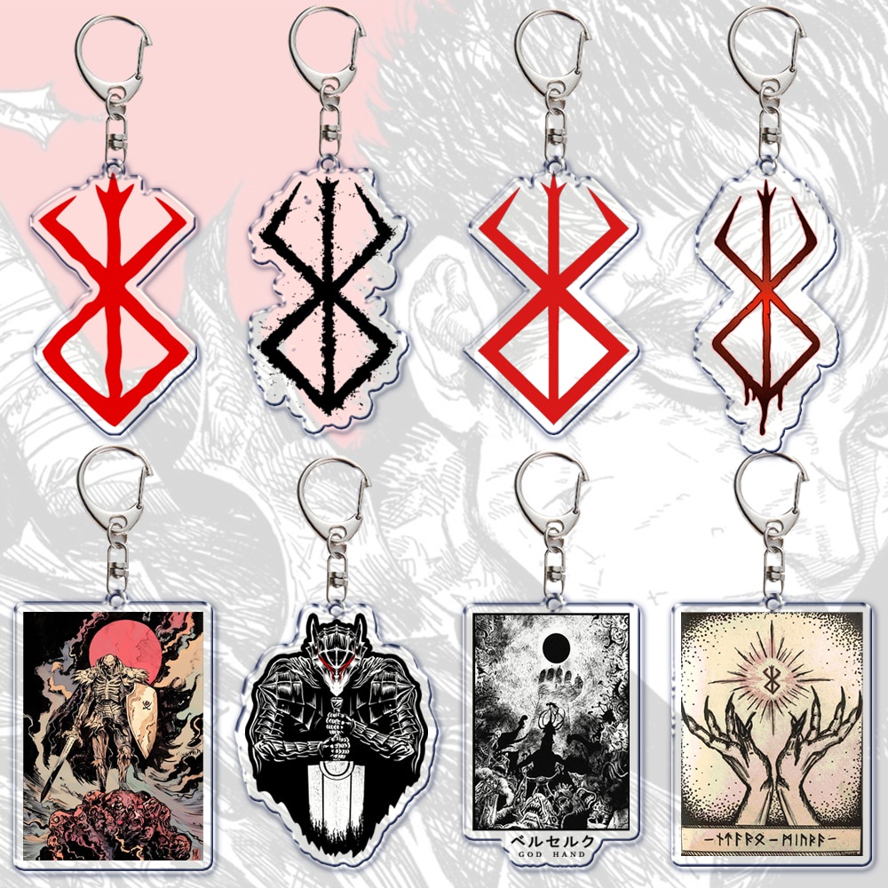 Móc khóa Classic Horrible Anime Berserk Keychain Guts Griffith Acrylic ...