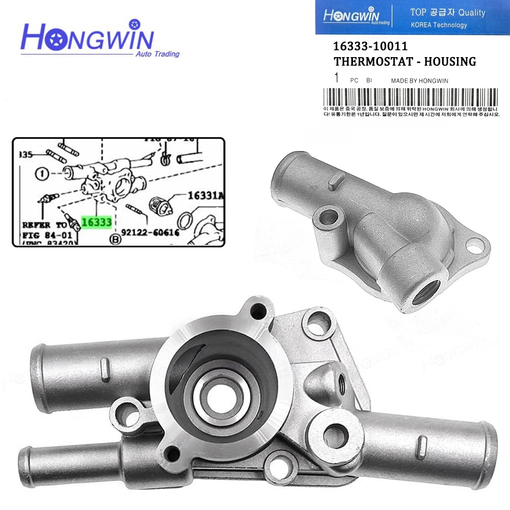 Đầu Nối Ống Nước Tản Nhiệt 16333-11190 16333-10011 Cho Toyota corolla ...