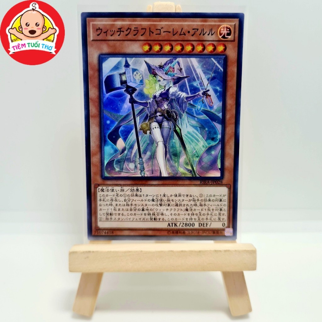 [Siêu hot] Thẻ bài yugioh Witchcrafter Golem Aruru [RIRA-JP028] - Super - Tặng bọc bài bảo quản ...