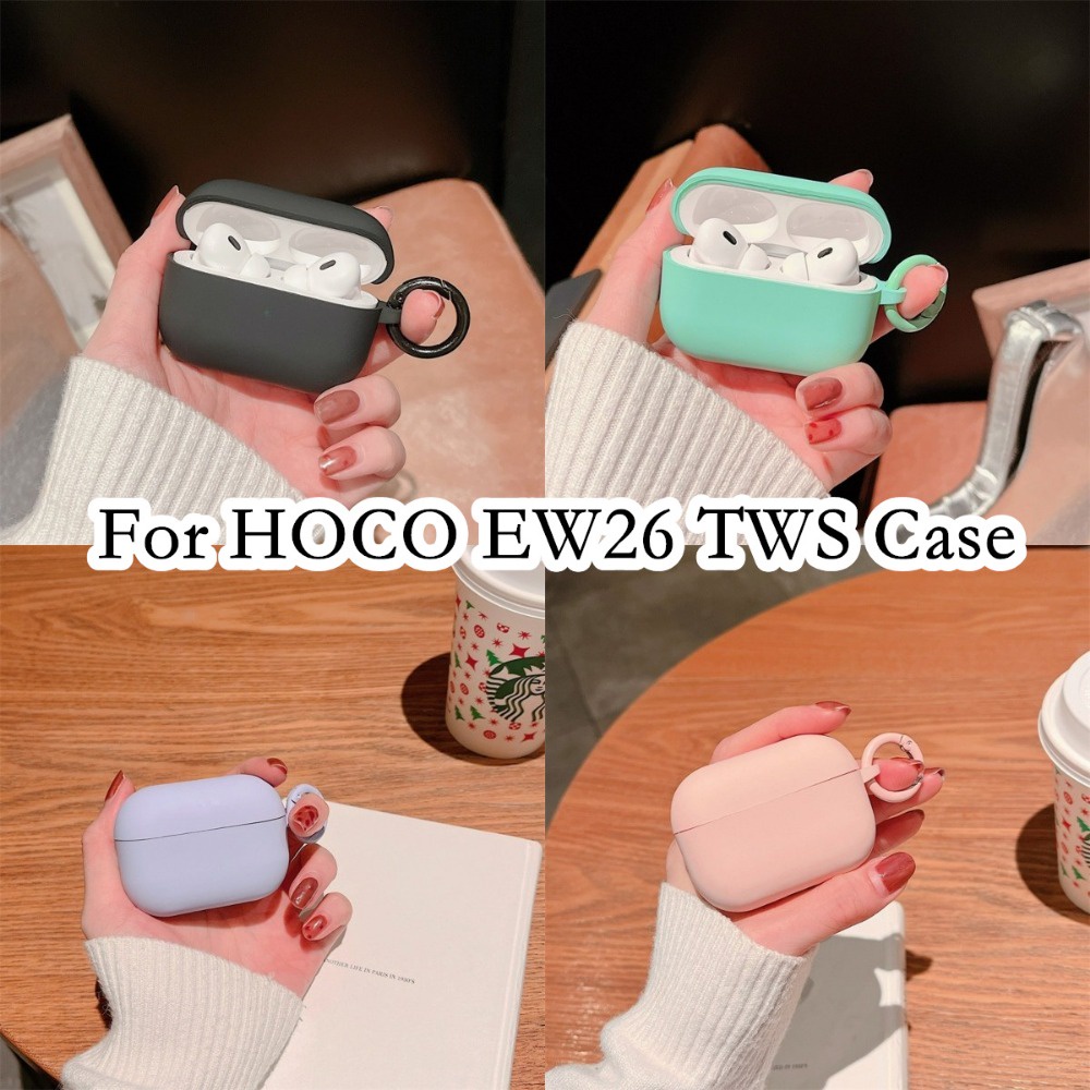 Hàng Sẵn Sàng! Vỏ Bảo Vệ Hộp Sạc Tai Nghe hoco ew26 tws ew26 Mềm Màu ...