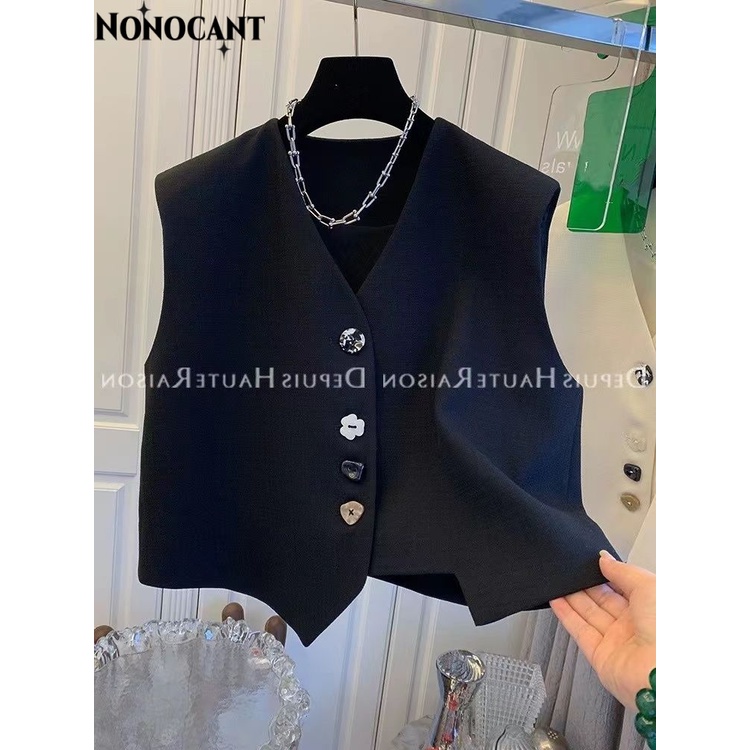 spraying gile áo áo+vest+nữ vest set nữ unique Thời trang Thoải mái ...