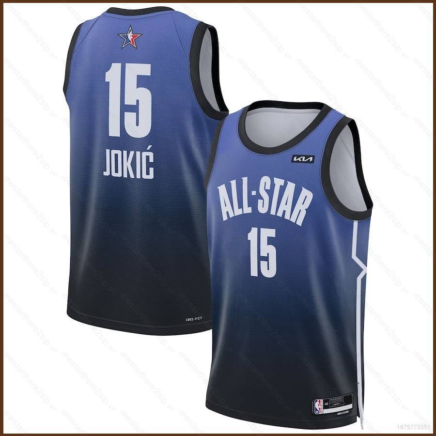 2023 NBA All Star Nuggets Jokic Jersey Đông Tây Bóng Rổ Thể Thao Áo ...