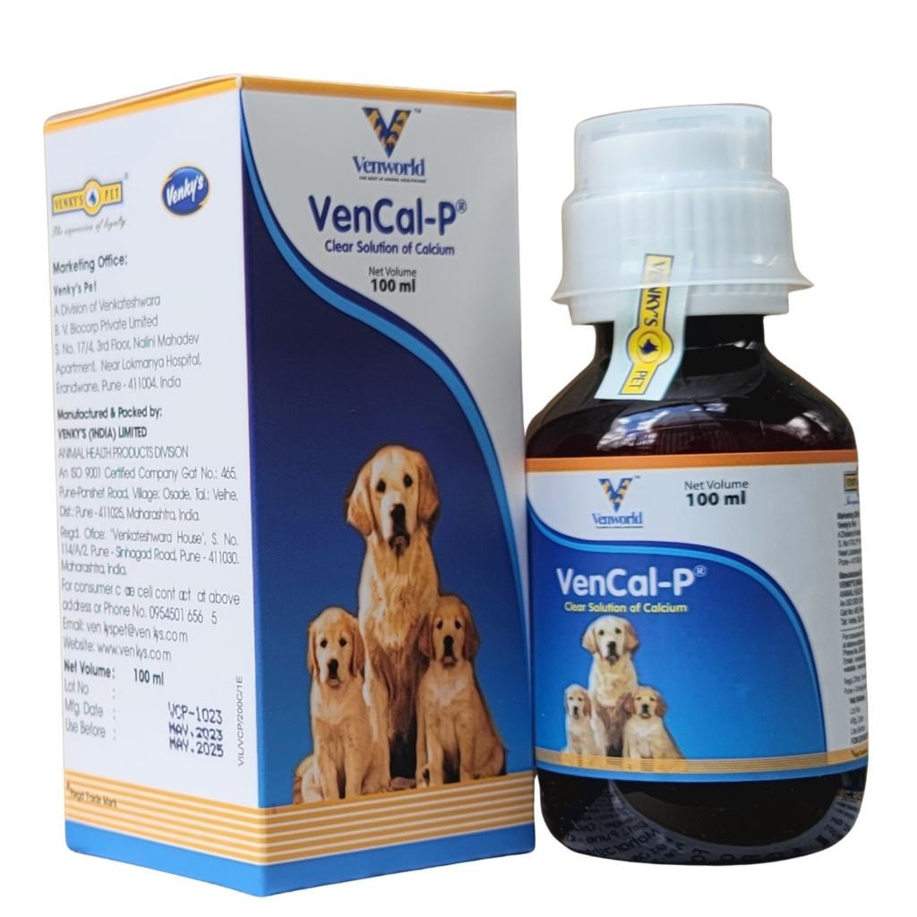 Siro cho chó mèo Venworld Vencal-P bổ sung canxi 100ml Thế Giới Bốn ...