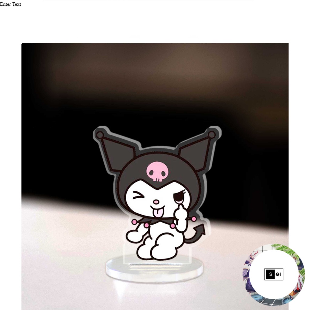 Mô hình Mini Sanrio Standee Chibi Các Nhân Vật Hello Kitty Kuromi ...