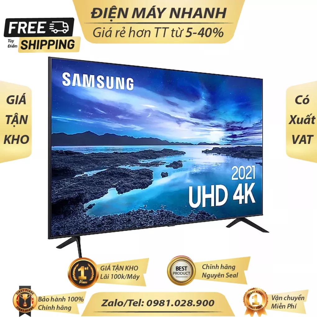Smart Tivi Samsung UA55AU8000 4K UHD 55 Inch | SAMSUNG 55AU8000 - Mới 100% CBX | Shopee Việt Nam