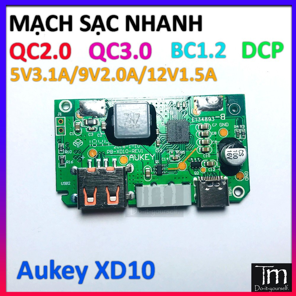 Mạch Sạc Dự Phòng Sạc Nhanh QC 3.0 Chip SW6124 Có PD | Shopee Việt Nam