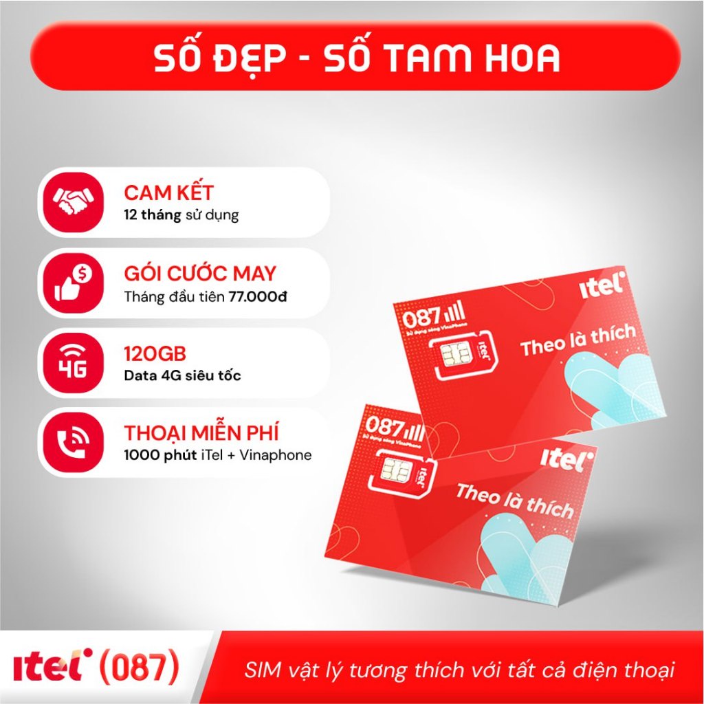SIM Itel Tam Hoa số đẹp | Shopee Việt Nam