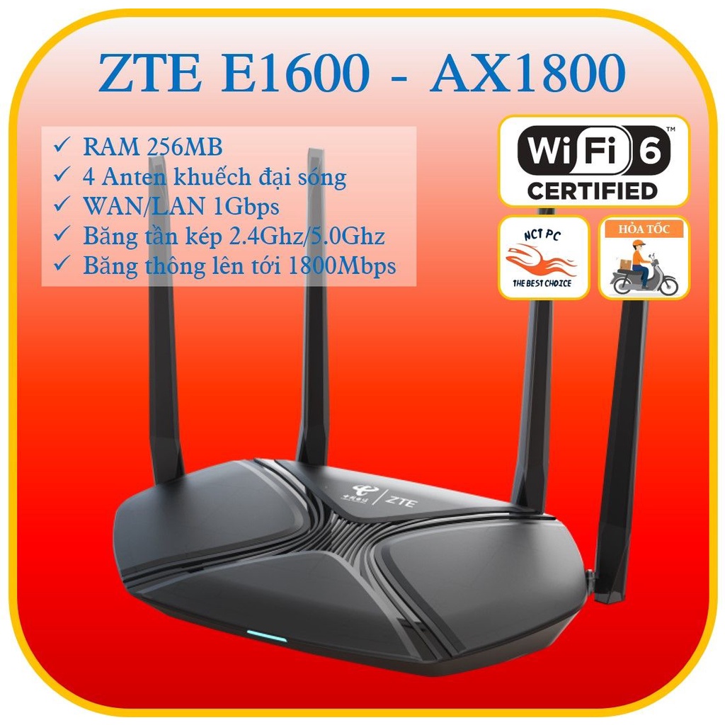 [RẺ VÔ ĐỊCH] Bộ Phát Wifi Mesh Wifi 6 ZTE E1600 E2603 E2615 AX1800 ...
