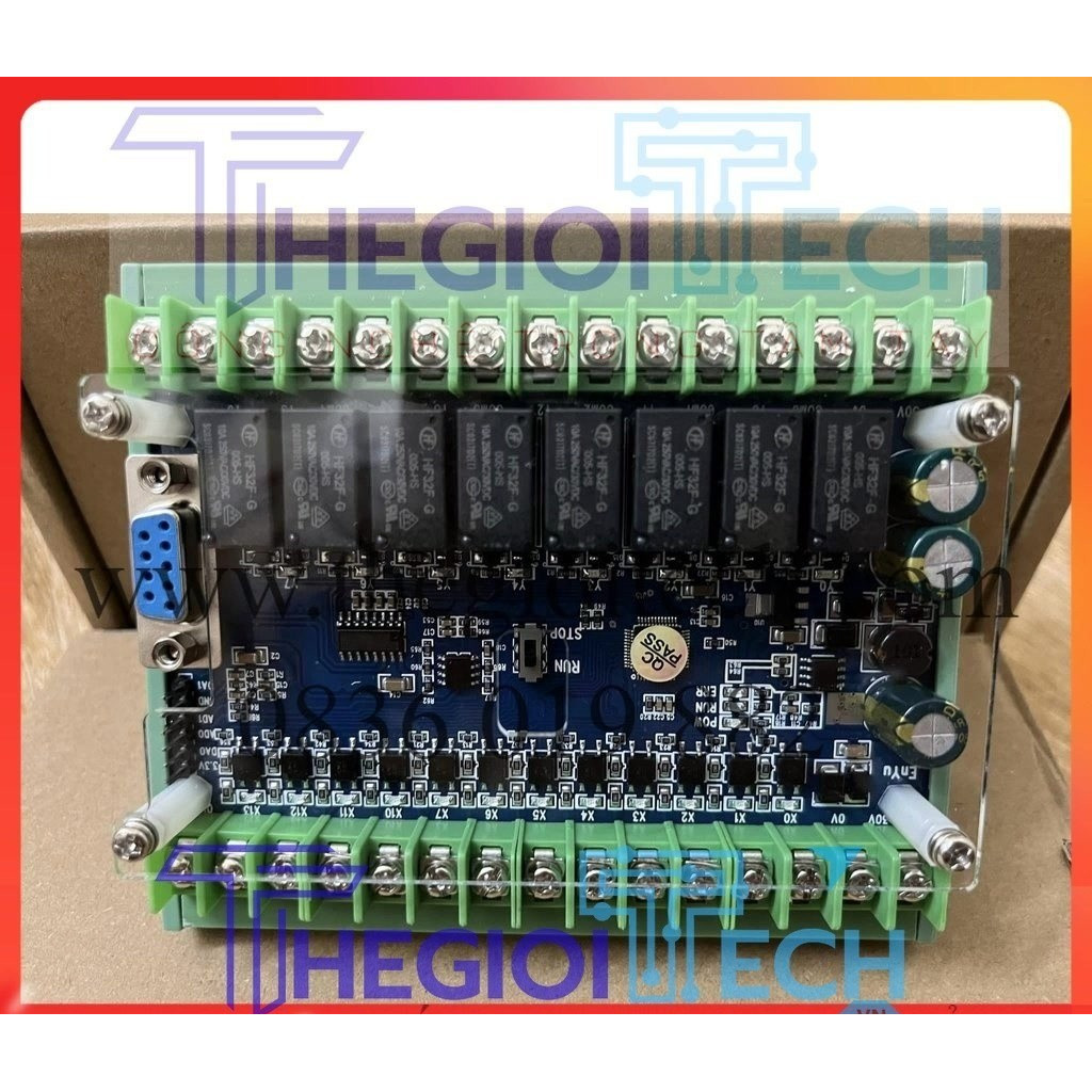 Board Mạch lập trình PLC Mitsubishi FX3U FX2N FX1N 14MR 16MR (6 Out Relay) FK3U-14MR 6AD2DA PTL ...