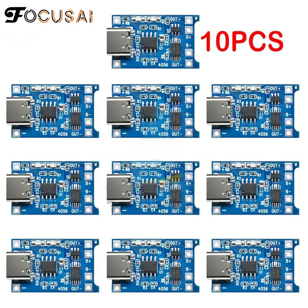 Focusai Bộ Sạc Pin Lithium mô-đun 1/5/10 PCS 5V Loại-C Micro USB 18650 ...