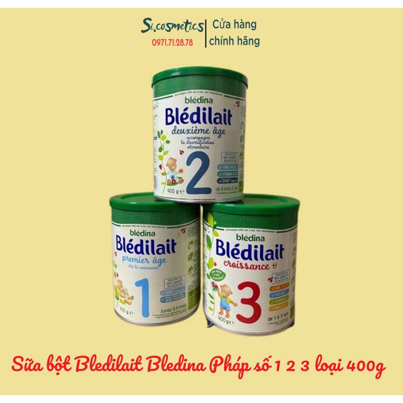 Sữa bột Bledilait Bledina Pháp số 1 2 3 loại 400g, 900g | Shopee Việt Nam