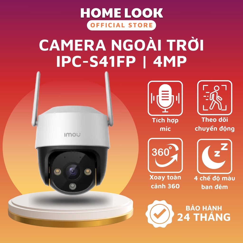 Camera Wifi ngoài trời IMOU CRUISER SE S21FP/S41FP màu đêm, đèn ...