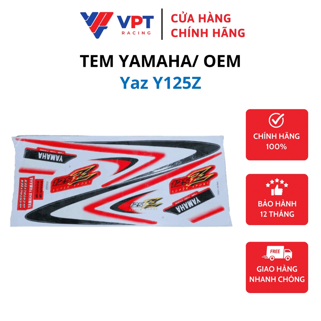 Tem dán (decal) Yamaha Yaz Y125Z chính hãng OEM | Shopee Việt Nam