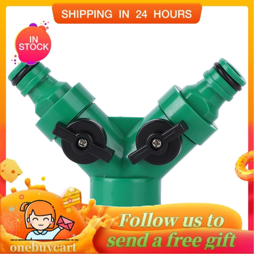 Onebuy Two Way Divider Hose Splitter Garden Water Tap Adapter With ...