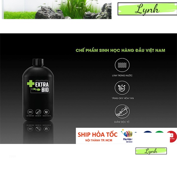 Extra BIO - Vi Sinh Làm Trong Nước và Zero Shock cho Bể Cá Cảnh chai dung tích 125ml 250ml 500ml ...