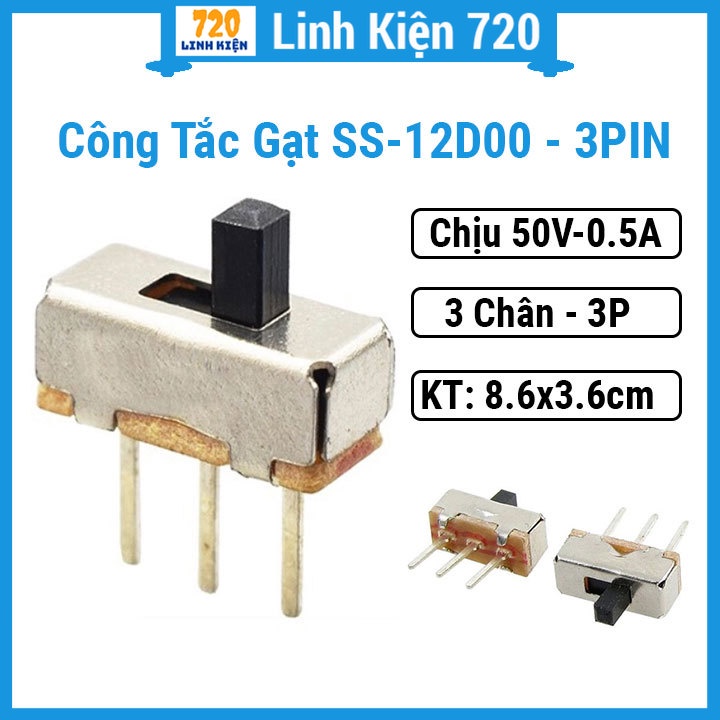 Công tắc gạt SS-12D00 - 3 chân, công tắc nút chuyển mạch | Shopee Việt Nam