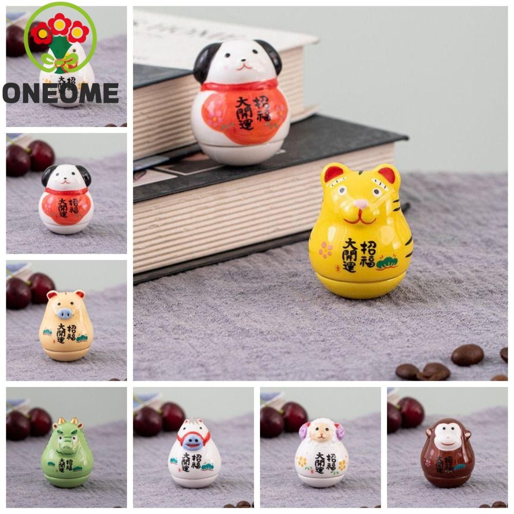Oneome 12 Tượng gốm sứ cung hoàng đạo Trung Quốc Văn phòng | Shopee ...