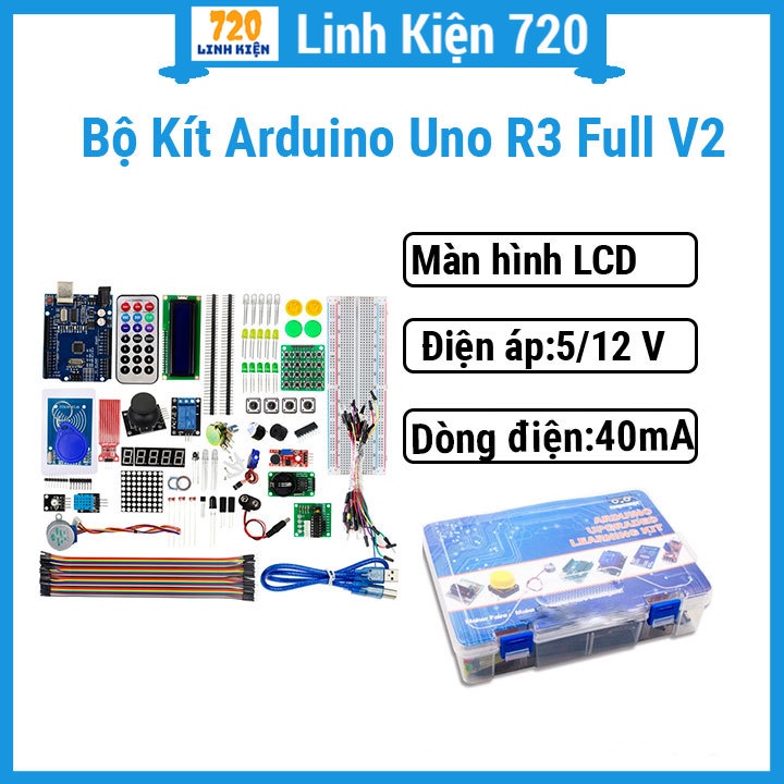 Combo bộ Kít Arduino Uno R3 Full V2 siêu mạnh - BH 06 Tháng | Shopee ...