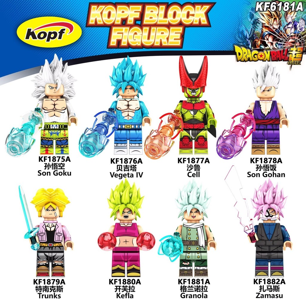 2025 Phong Cách Mới Tương Thích Lego Dragon Ball Son Goku Trunks Vegeta ...
