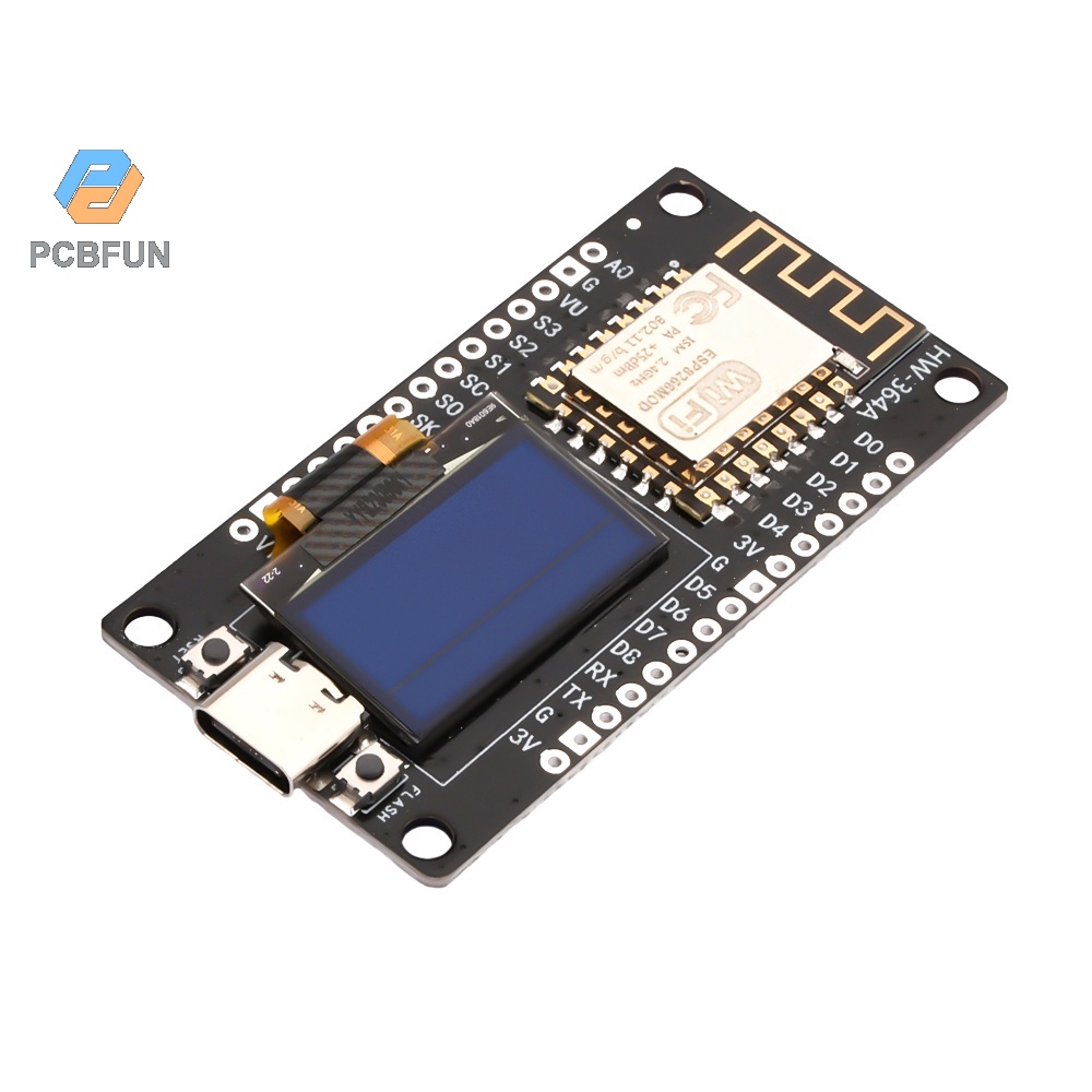 Bảng Mạch Phát Triển wifi pcbfun esp8266 ch340g driver 0.96 "oled ...