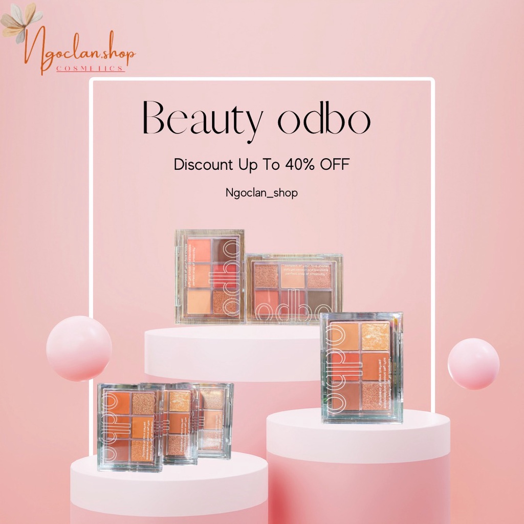 Bảng Phấn Mắt Odbo Tone Nâu Tây Signature Eyeshadow Palette OD276 - Bảng Màu Mắt Tông Nâu Trà ...