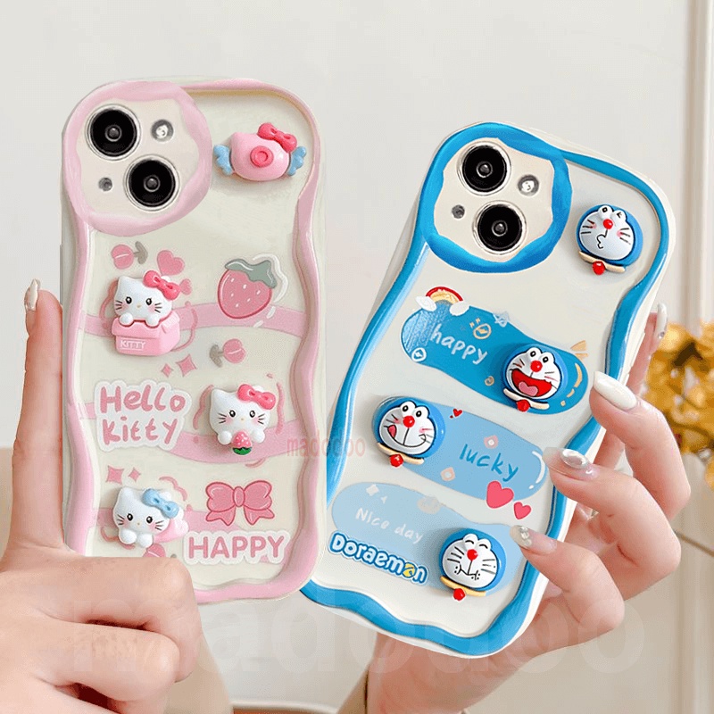 ốp lưng Cute Happy Lucky Cartoon Doraemon Kitty Doll For OPPO Reno 13 ...