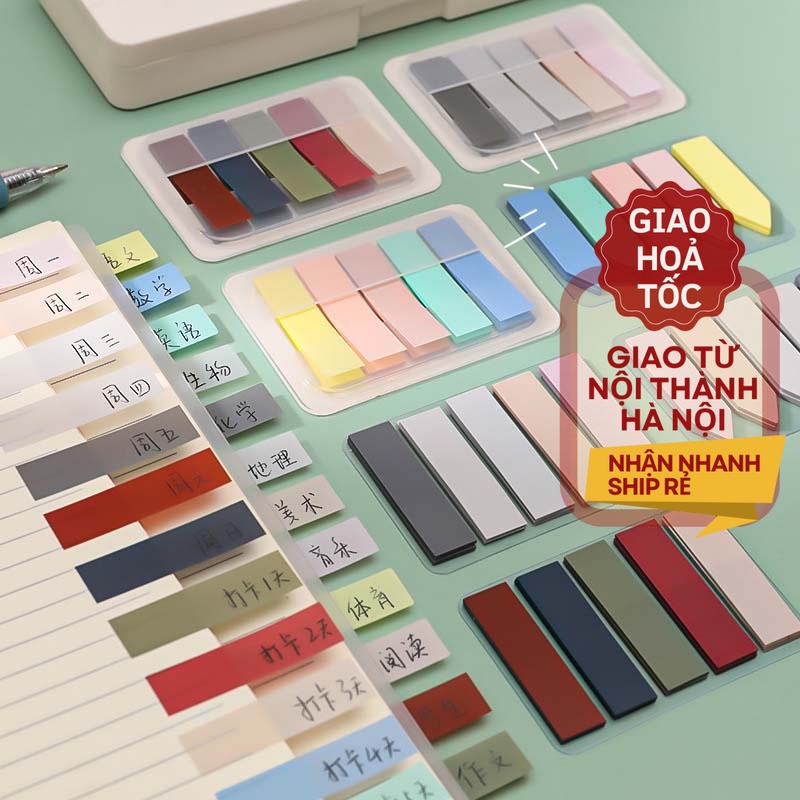 100 Tờ Giấy Đánh Dấu Trình Ký Note Ghi Chú Thiết Kế Đơn Giản Tiện Dụng ...