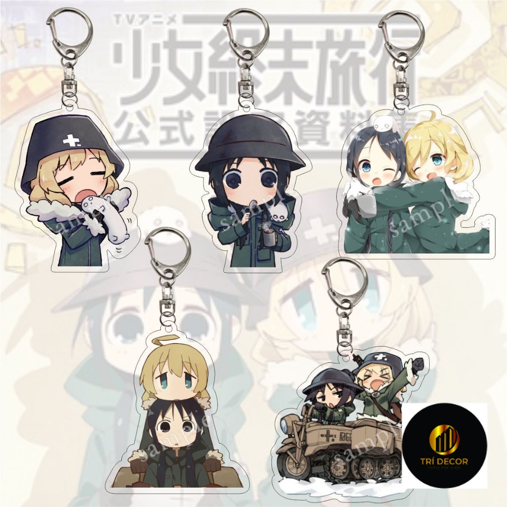 Móc khoá Anime Girls Last Tour, Shoujo Shuumatsu Ryokou Nhân vật Kawaii ...