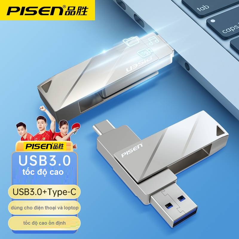 USB 32gb 3.0 chính hảng pisen , USB 2 đầu USB và type C, USB cho máy tính và điện thoại , hợp ...