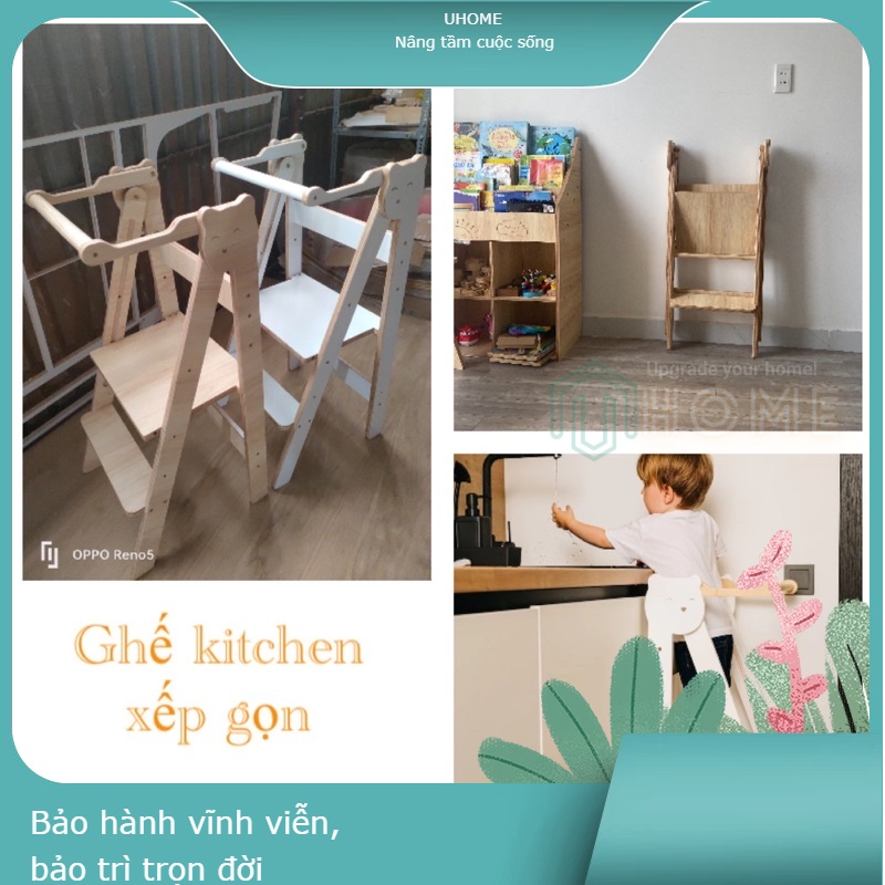 ANHA KIDS Learning tower, kitchen helper - tháp hỗ trợ, tháp học tập ...