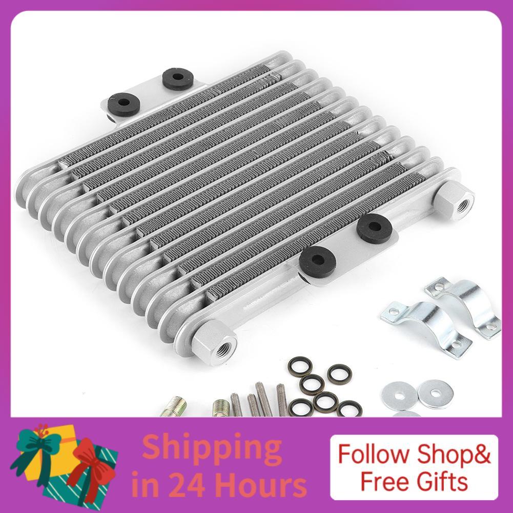 Iuxishop Oil Radiator 13 Row Universal Motorcycle Engine Cooler Cooling ...