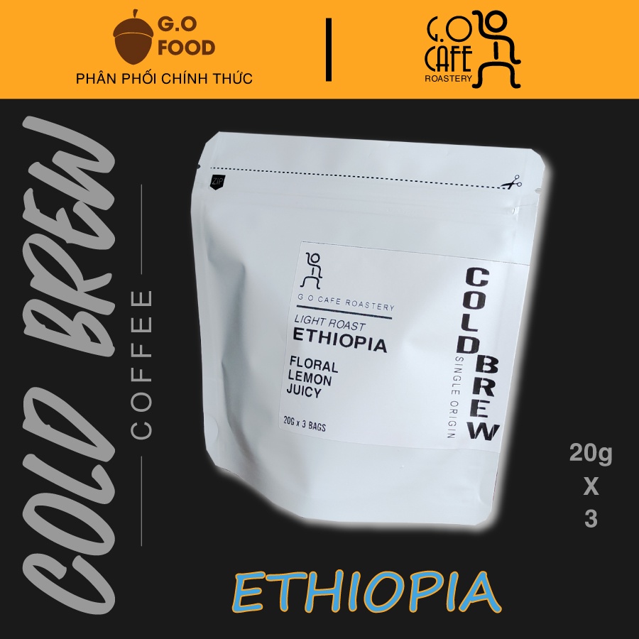 [COLD BREW] 60g Cà phê SPECIALTY ARABICA Cold Brew, 3 túi lọc x 20g - G.O Cafe Roastery | Shopee ...